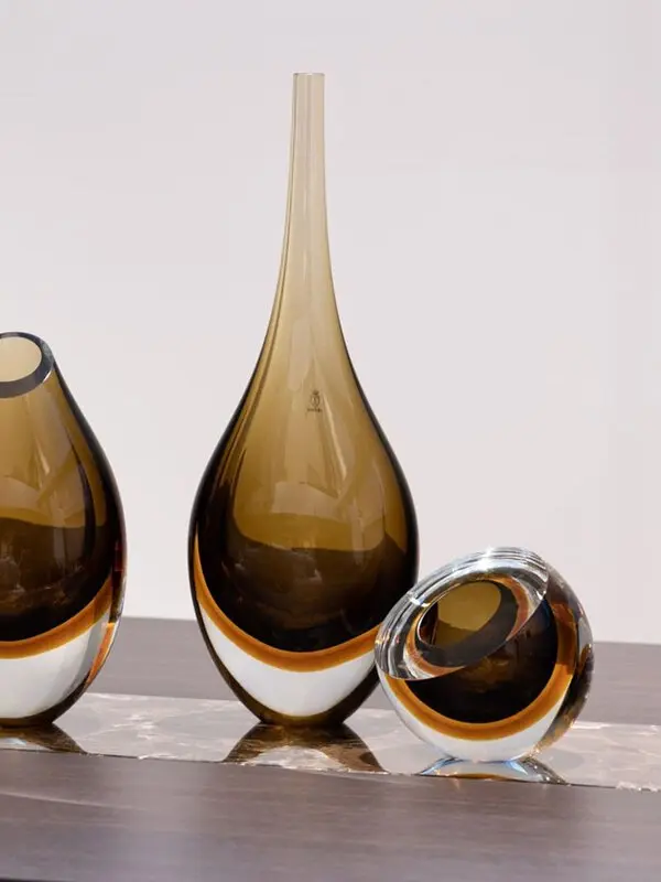 GARDECO Bowl Drop Murano Glass Sculpture