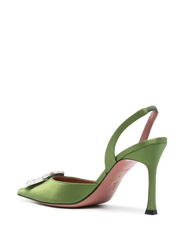 Amina Muaddi Camelia Crystal-buckle Pumps
