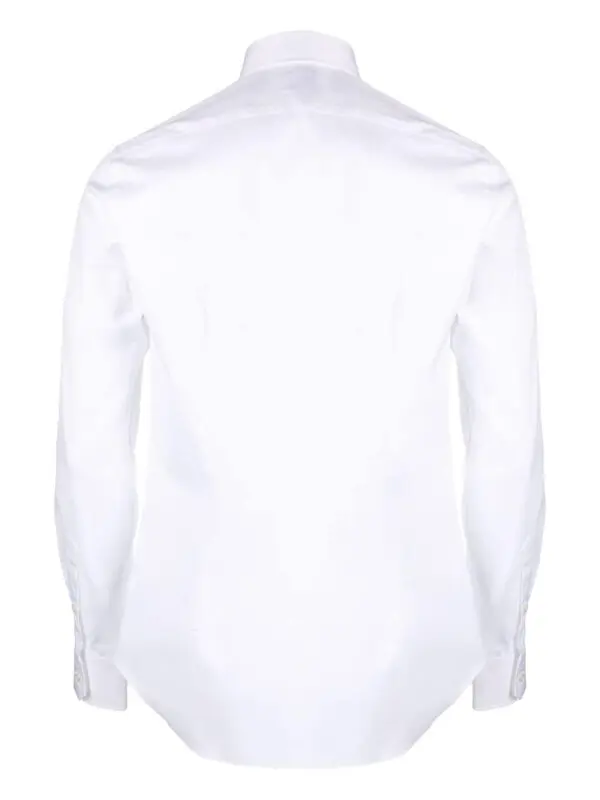XACUS Spread-collar Cotton Shirt - White