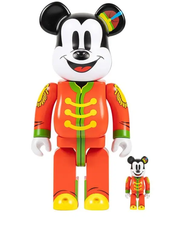 MEDICOM TOY X Disney Mickey Mouse Be@rbrick The Band Concert 100% And 400% Figure Set - Red