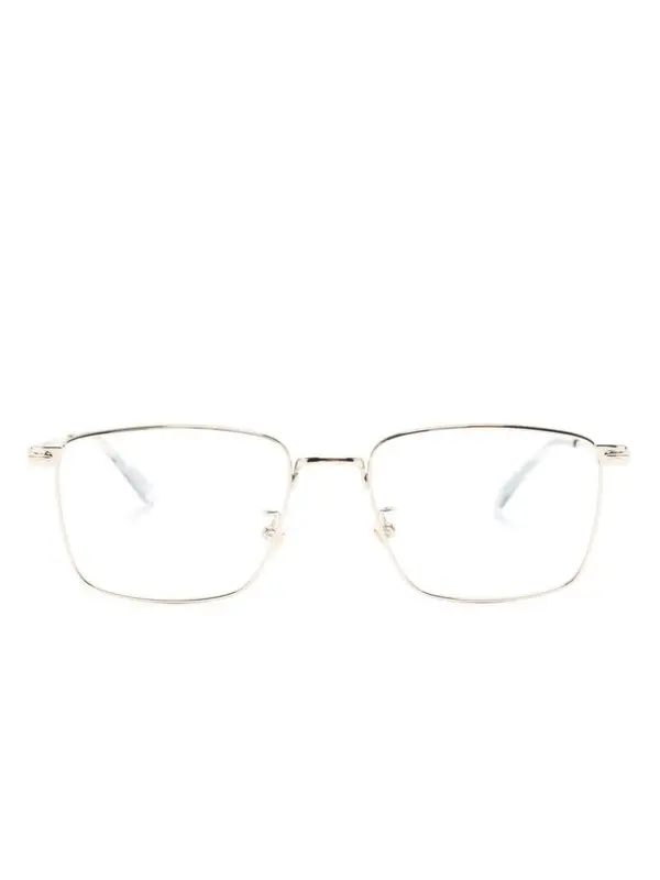 Montblanc Square Frame Glasses - Gold