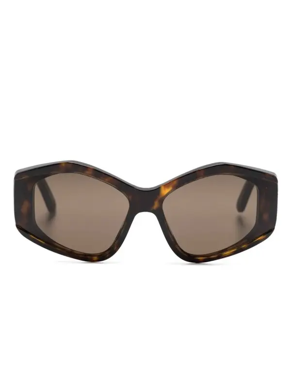 Balenciaga Cat-eye Frame Sunglasses - Brown
