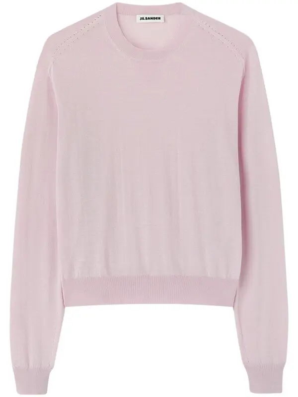 JIL SANDER Fine Knit Crew Neck Jumper