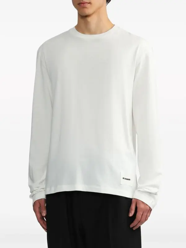JIL SANDER Logo-patch Cotton T-shirt Set Of Three