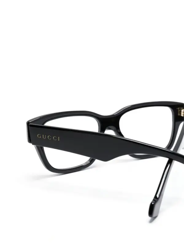 Gucci Rectangle-shape Glasses - Black