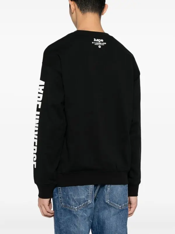 AAPE BY *A BATHING APE Moonface Printed Sweater
