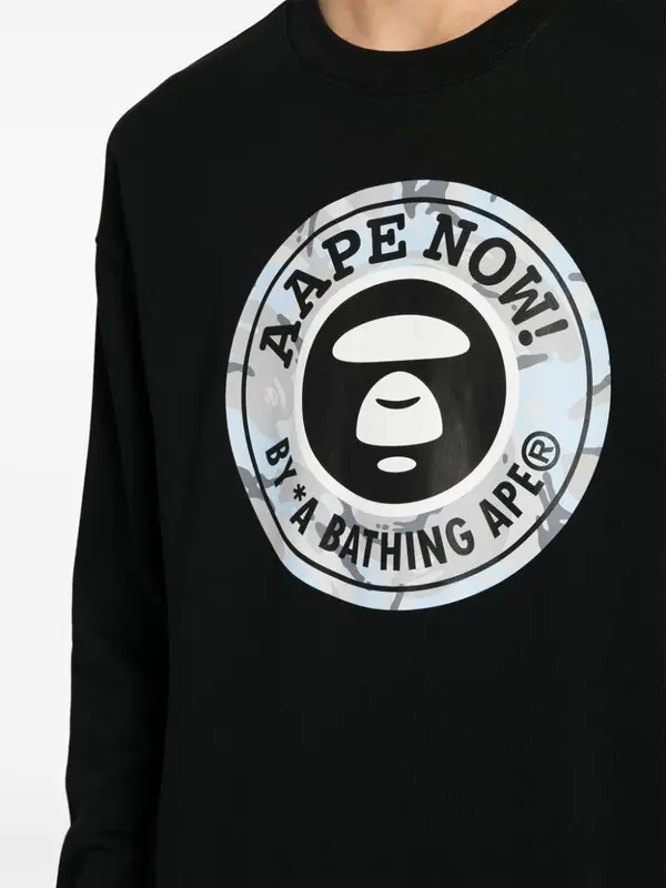 AAPE BY *A BATHING APE Moonface Printed Sweater