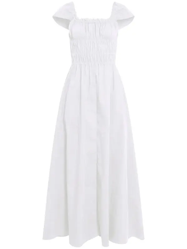 Altuzarra Lily Square-neck Dress - White