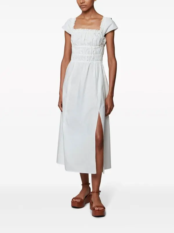 Altuzarra Lily Square-neck Dress - White