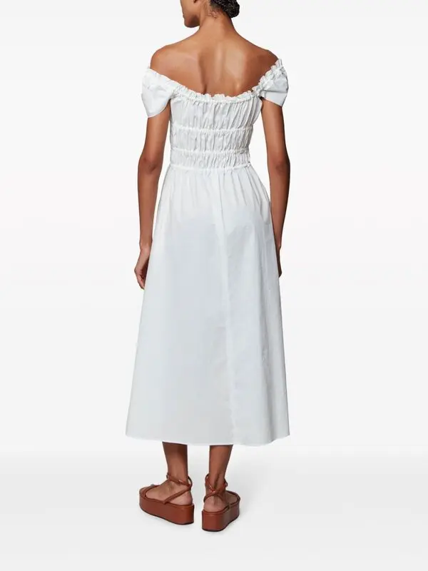 Altuzarra Lily Square-neck Dress - White