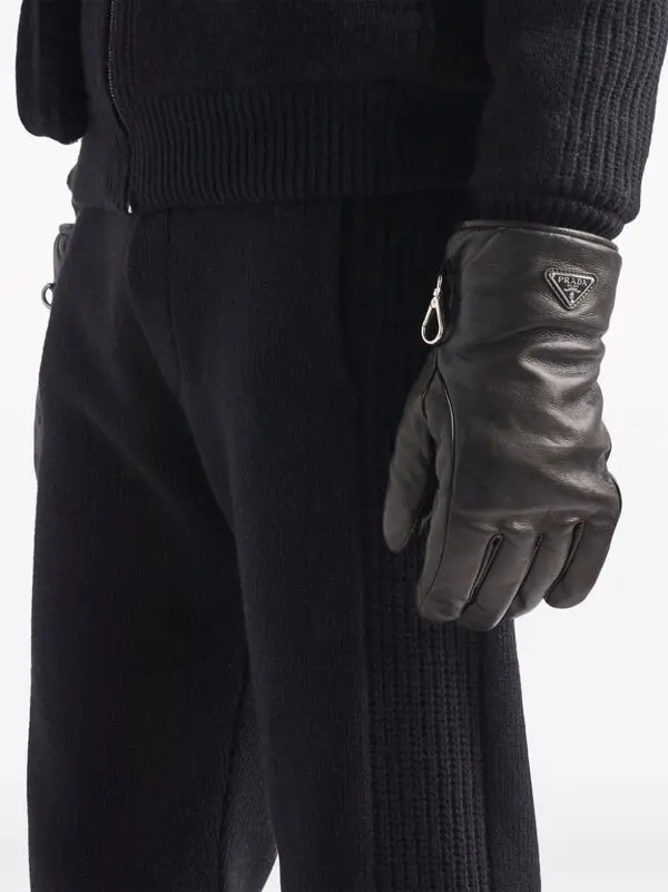 Prada Fine-knit Cashmere Track Pants - Black