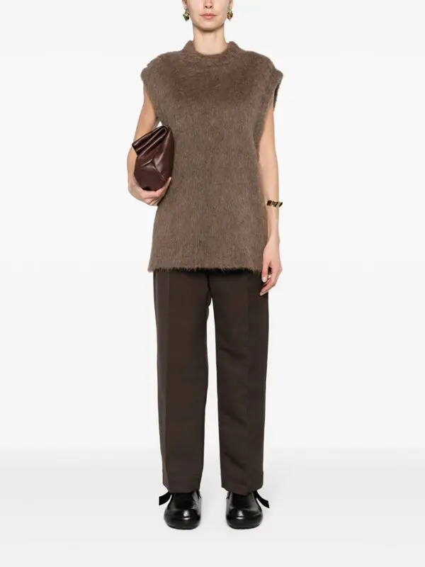 LEMAIRE Straight-leg Tailored Trousers - Brown