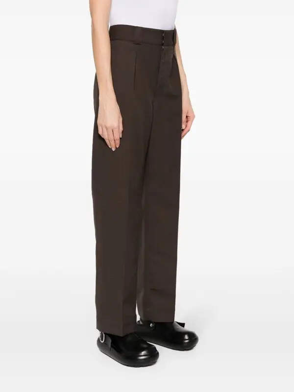 LEMAIRE Straight-leg Tailored Trousers - Brown