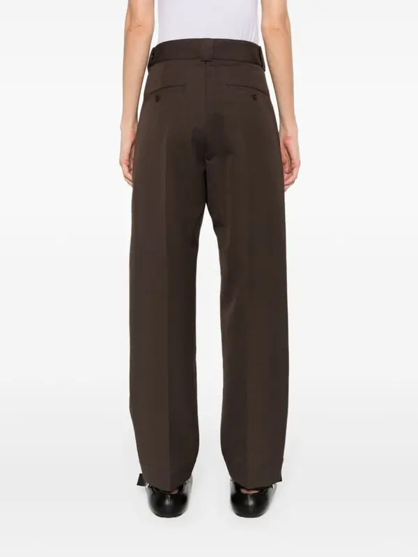 LEMAIRE Straight-leg Tailored Trousers - Brown