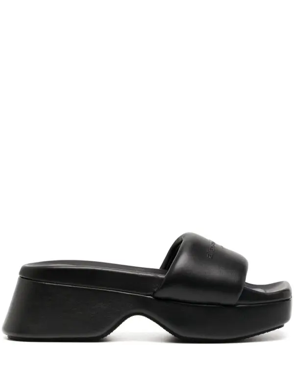 Alexander Wang Float Logo-debossed Platform Slides