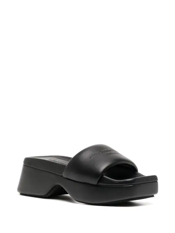 Alexander Wang Float Logo-debossed Platform Slides