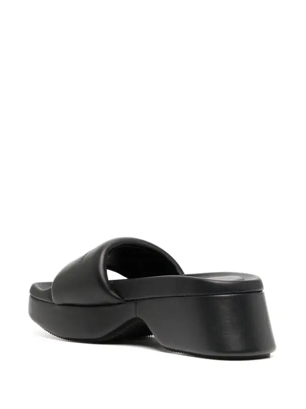 Alexander Wang Float Logo-debossed Platform Slides