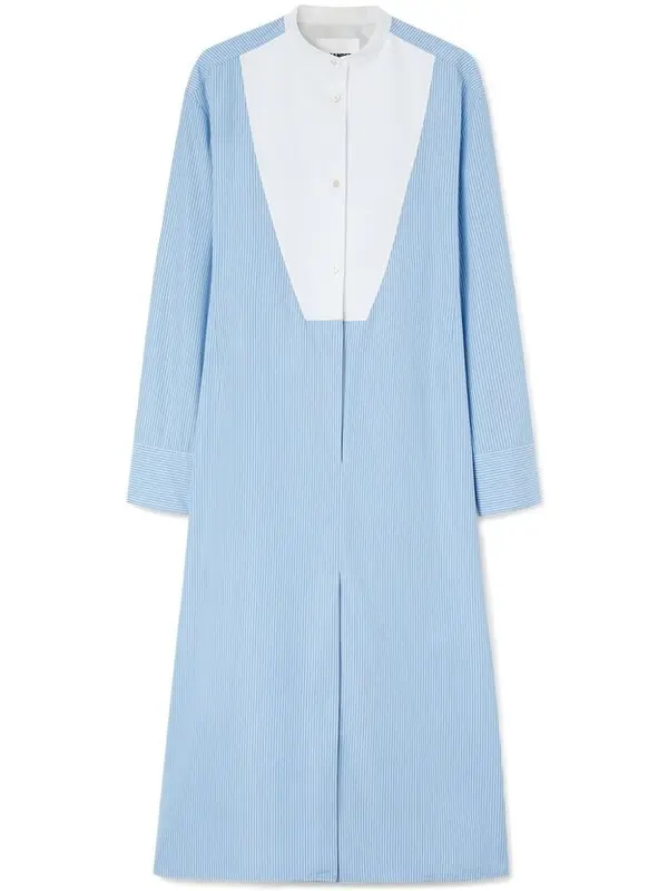 JIL SANDER Plastron Poplin Shirtdress