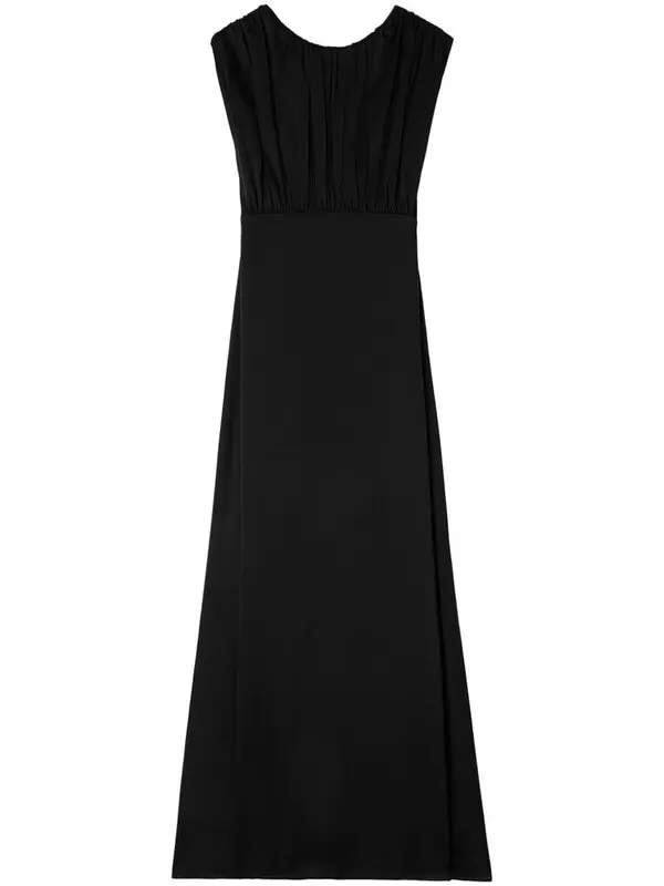 JIL SANDER Gathered Sleeveless Gown