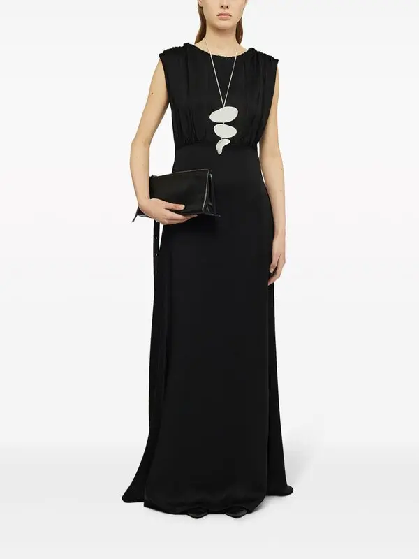 JIL SANDER Gathered Sleeveless Gown