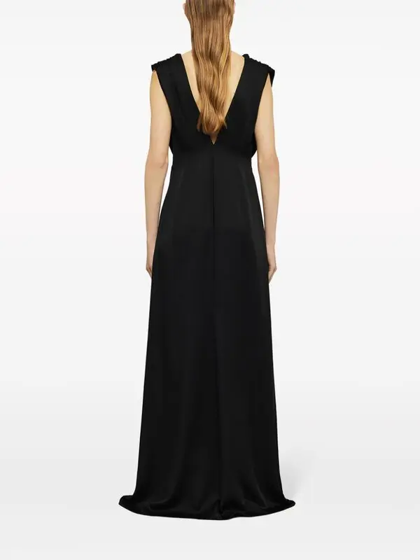 JIL SANDER Gathered Sleeveless Gown