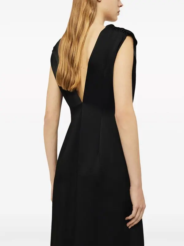 JIL SANDER Gathered Sleeveless Gown
