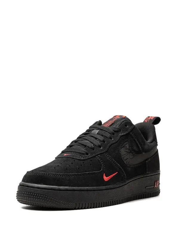 Nike Air Force 1 Low Multi Swoosh Sneakers - Black