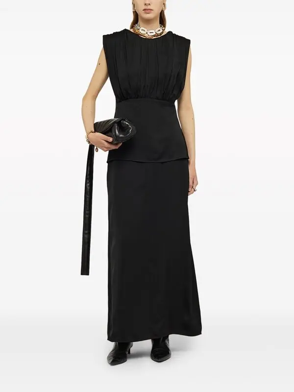 JIL SANDER Ruched Sleeveless Blouse