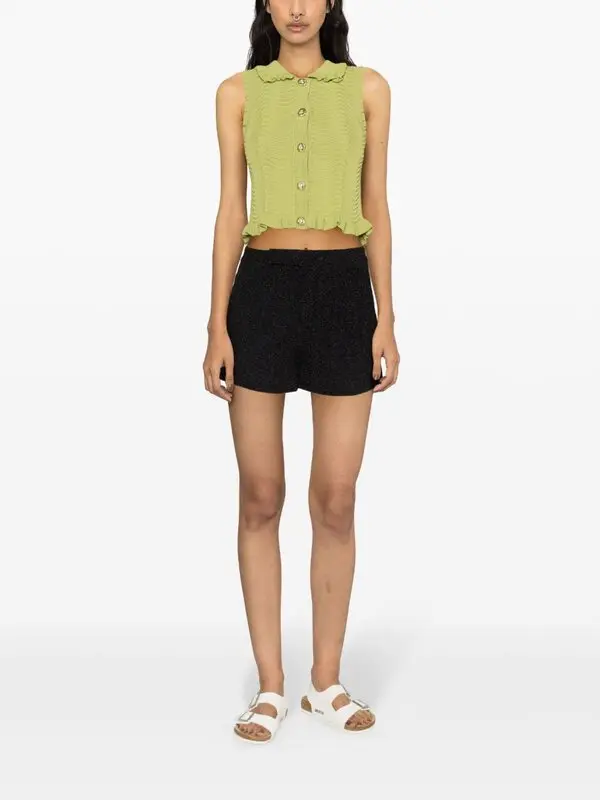 ALESSANDRO ENRIQUEZ Lurex-embellished Short Shorts