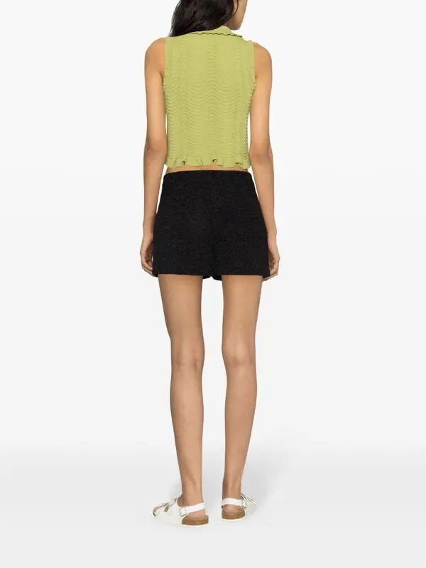 ALESSANDRO ENRIQUEZ Lurex-embellished Short Shorts