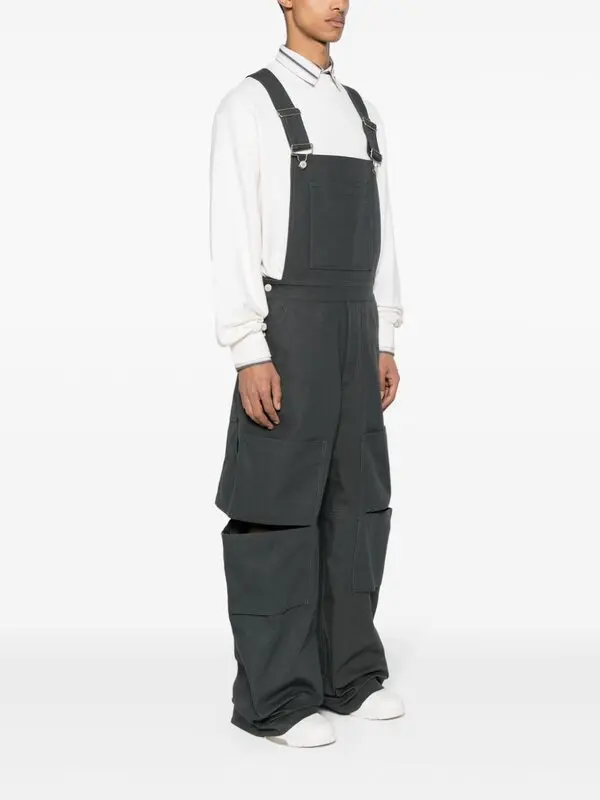 Gucci Logo-appliqué Cotton Dungarees