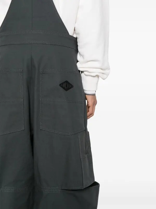Gucci Logo-appliqué Cotton Dungarees