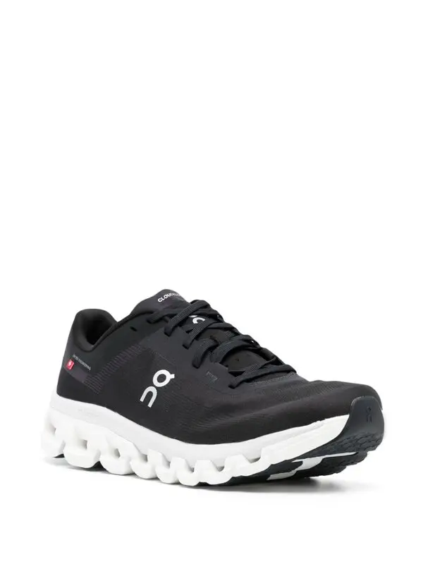 On Cloudflow 4 Logo Sneakers - Black