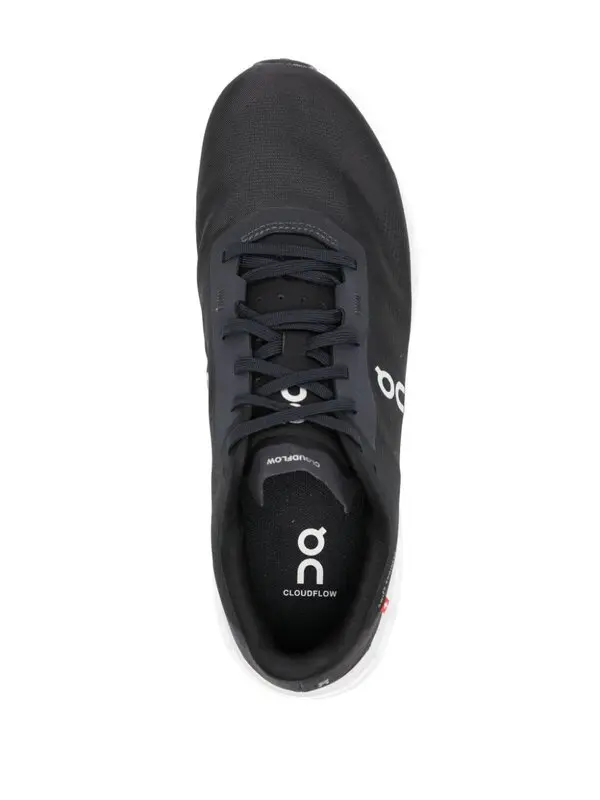 On Cloudflow 4 Logo Sneakers - Black