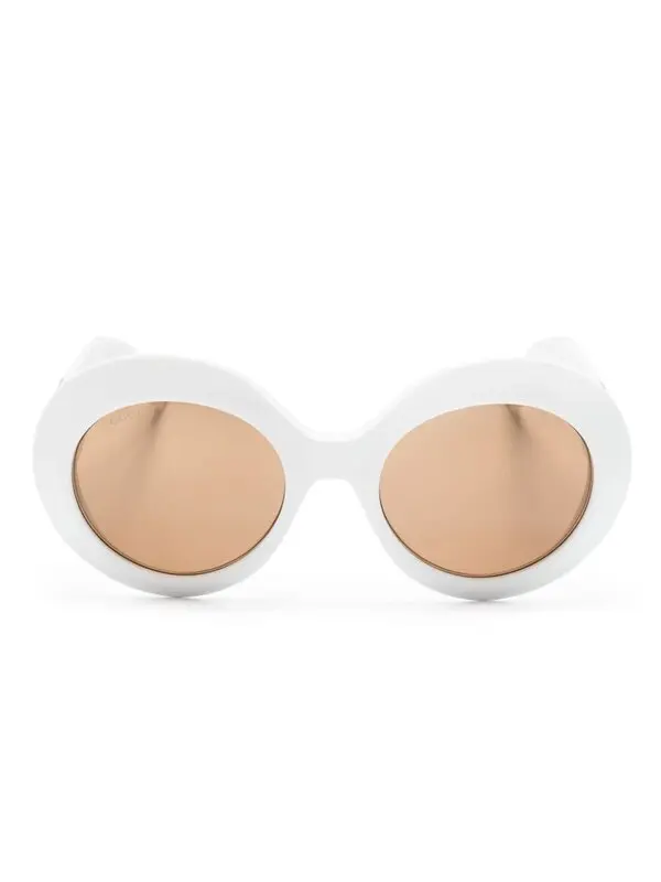 Gucci Interlocking-g Oversize Sunglasses - White