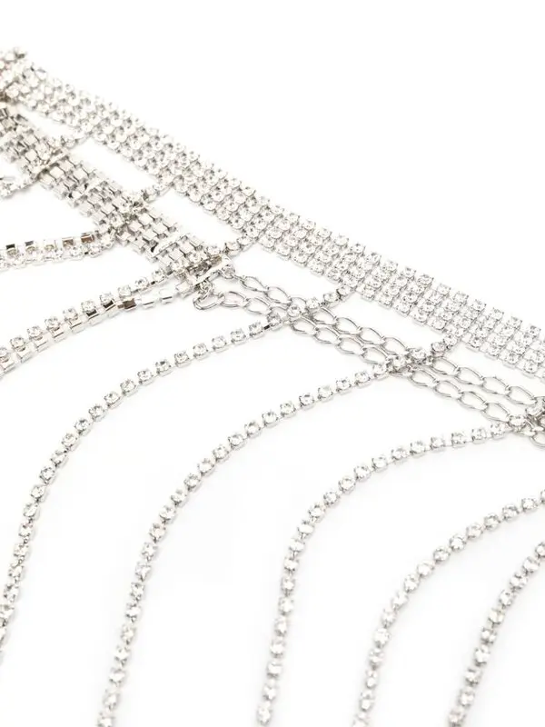 LOULOU Crystal-embellished Drop Belt