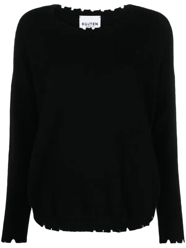 KUJTEN Raw-cut Cashmere Jumper