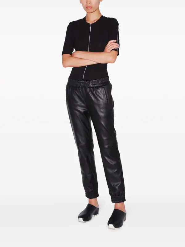 Rosetta Getty Plonge Leather Track Pants