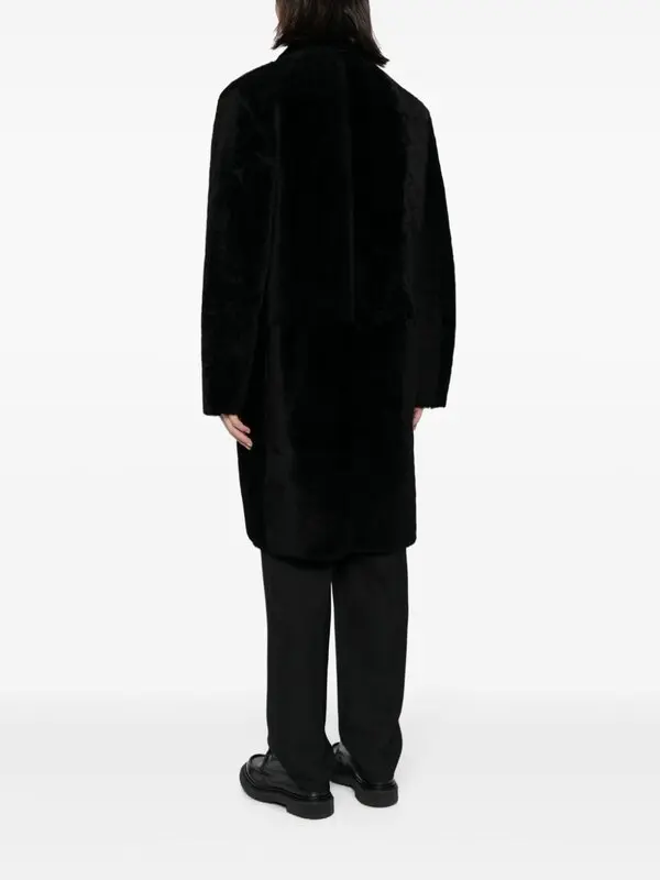 Paul Smith Single-breasted Leather Coat