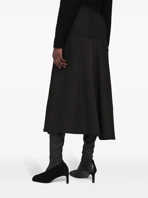 JIL SANDER Sequin-embroidered Asymmetric Flared Midi Skirt