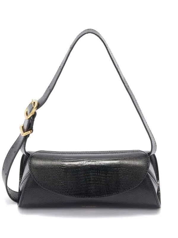 JIL SANDER Cannolo Snakeskin-effect Shoulder Bag