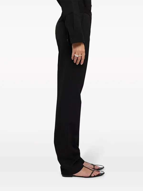 JIL SANDER High-waist Straight-leg Trousers - Black