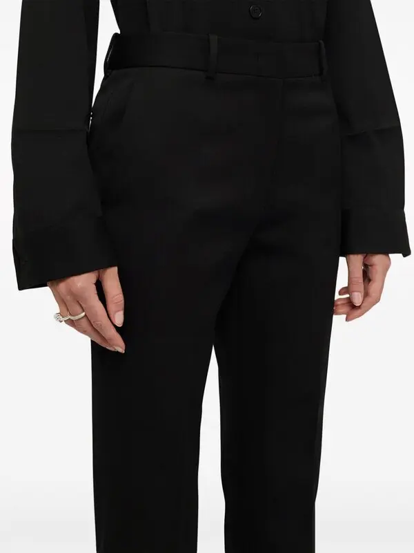 JIL SANDER High-waist Straight-leg Trousers - Black