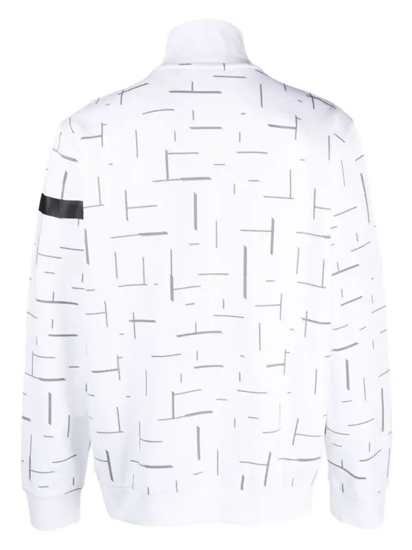 BOSS Logo-print Zip-up Sweatshirt