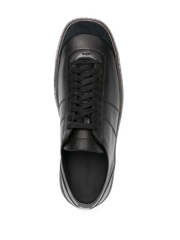 LEMAIRE Linoleum Leather Sneakers - Black