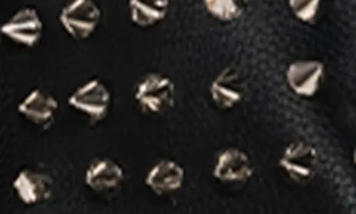 AZALEA WANG Studded Faux Leather Moto Jacket