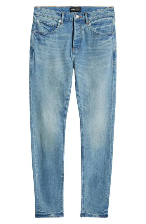 PURPLE BRAND 90s Worn Skinny Jeans - Light Indigo