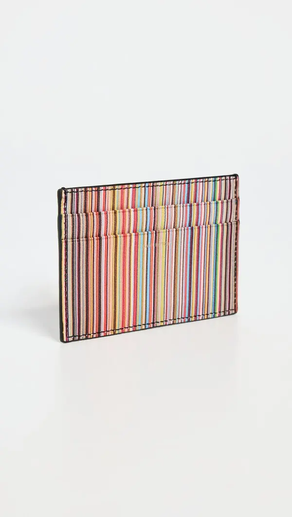 Paul Smith Multi Stripe Card Case - Blacks