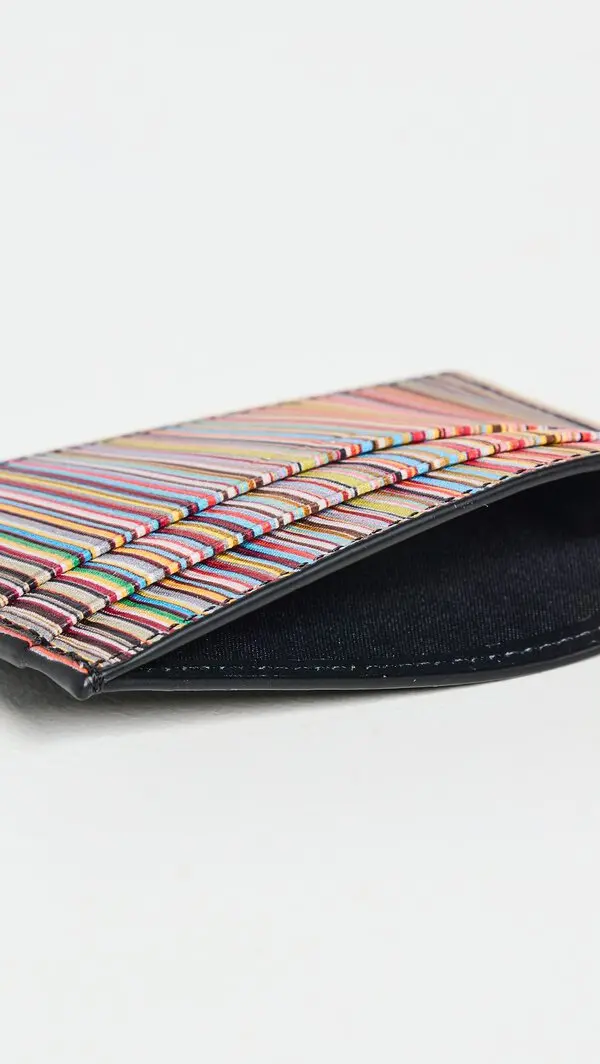 Paul Smith Multi Stripe Card Case - Blacks