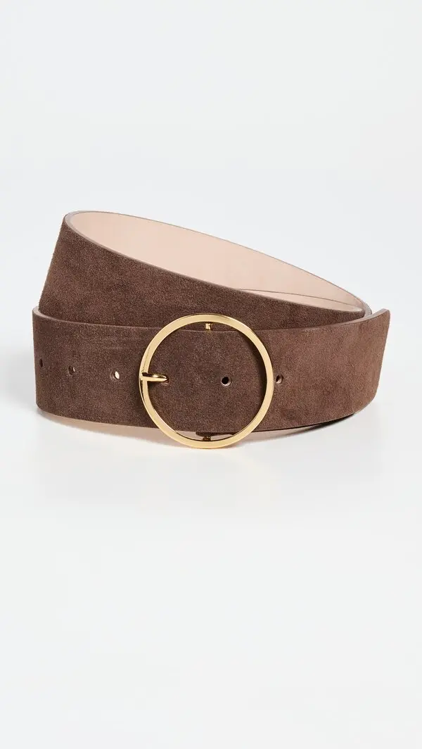 B-low The Belt Molly Suede Belt - Chocolate Gold